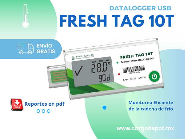 Datalogger de Temperatura Fresh Tag 10T | Envío Gratis